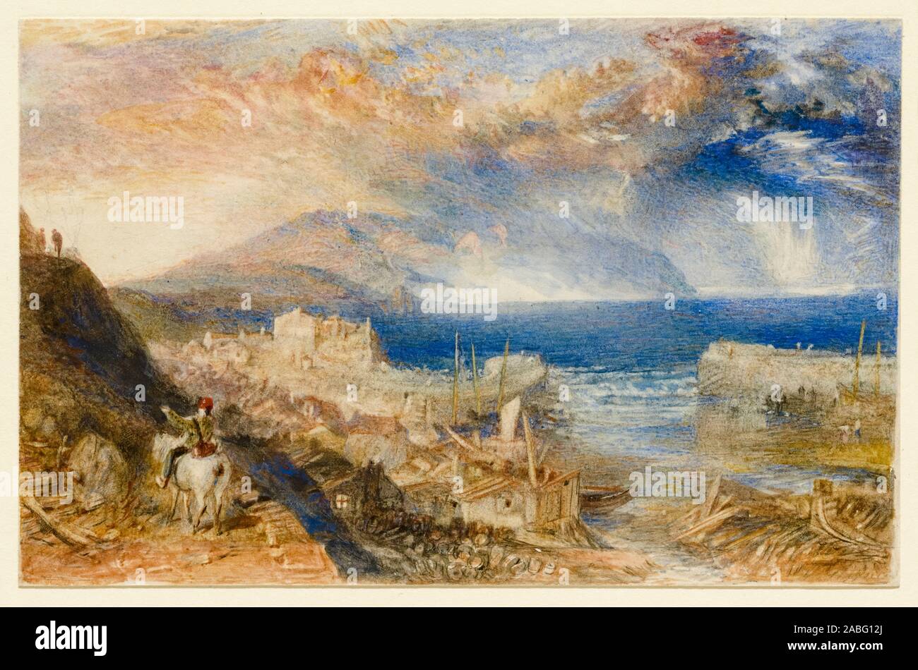 JMW Turner, Wolf's Hope, Eyemouth, landscape painting, circa 1835 Stock ...