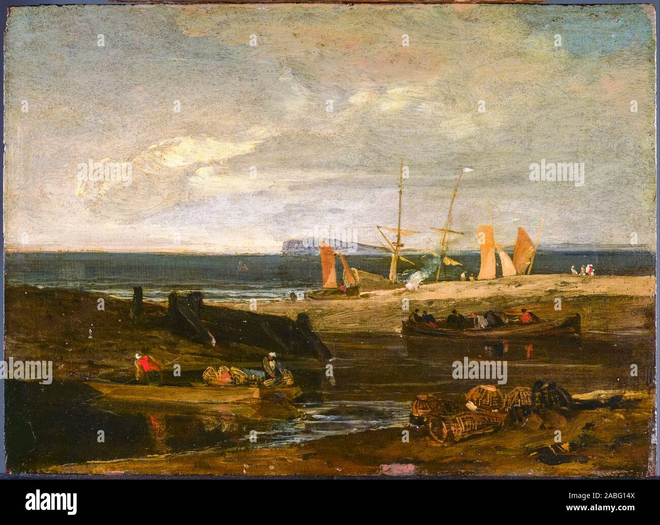 JMW Turner, A Scene on the English Coast, landscape painting, circa ...