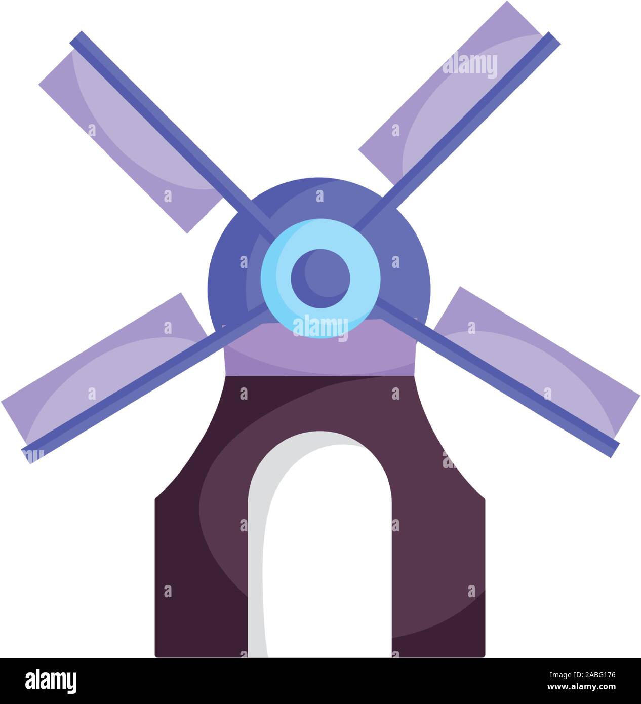 classic barn windmill icon on white background vector illustration ...