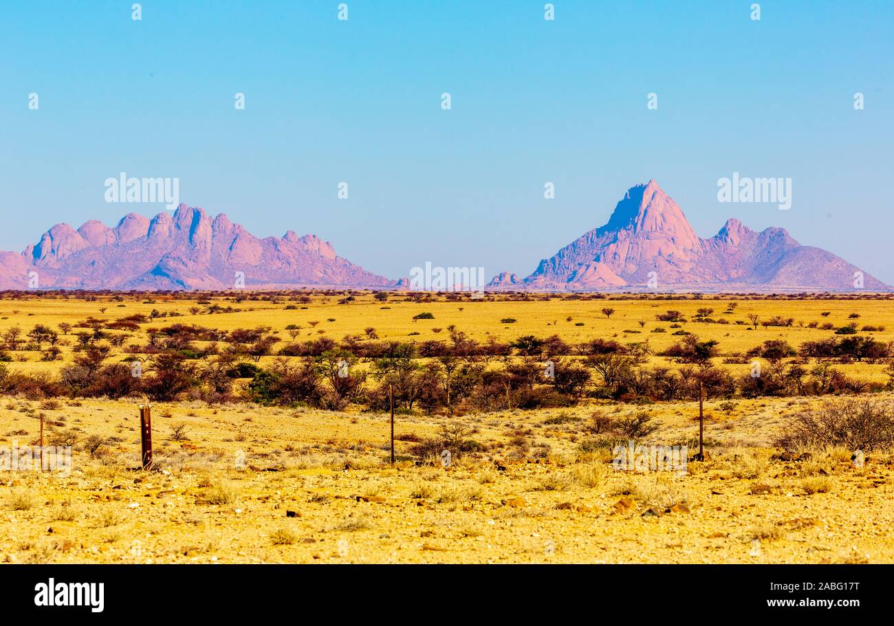 The Spitzkoppe landscape in Namibia Stock Photo - Alamy