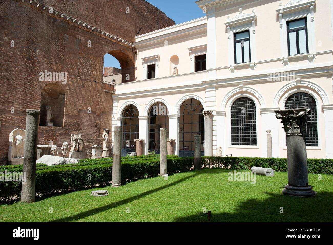 Italy, Rome, Terme di Diocleziano, Diocletian baths complex, Museo ...