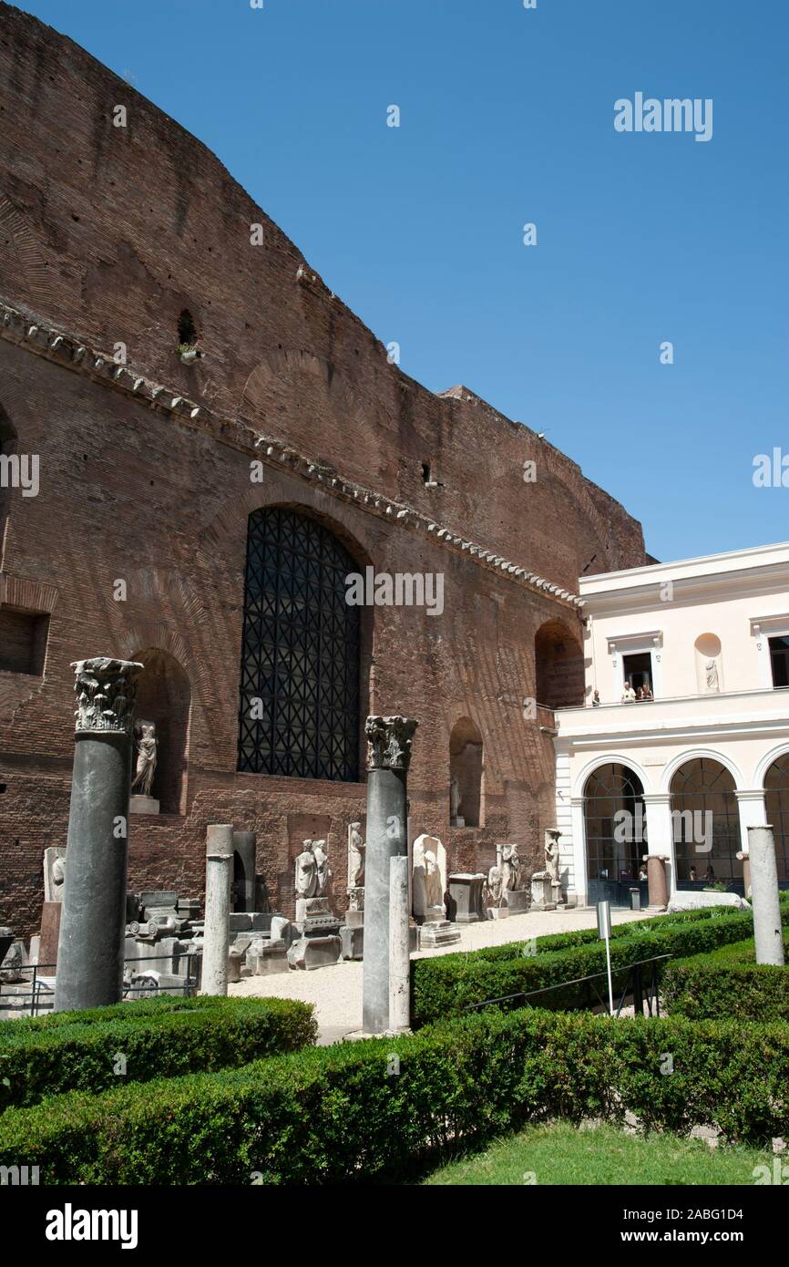Italy, Rome, Terme di Diocleziano, Diocletian baths complex, Museo ...