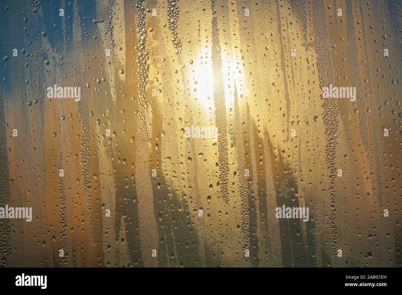 sunlight shining through the water drops Stock Photo - Alamy