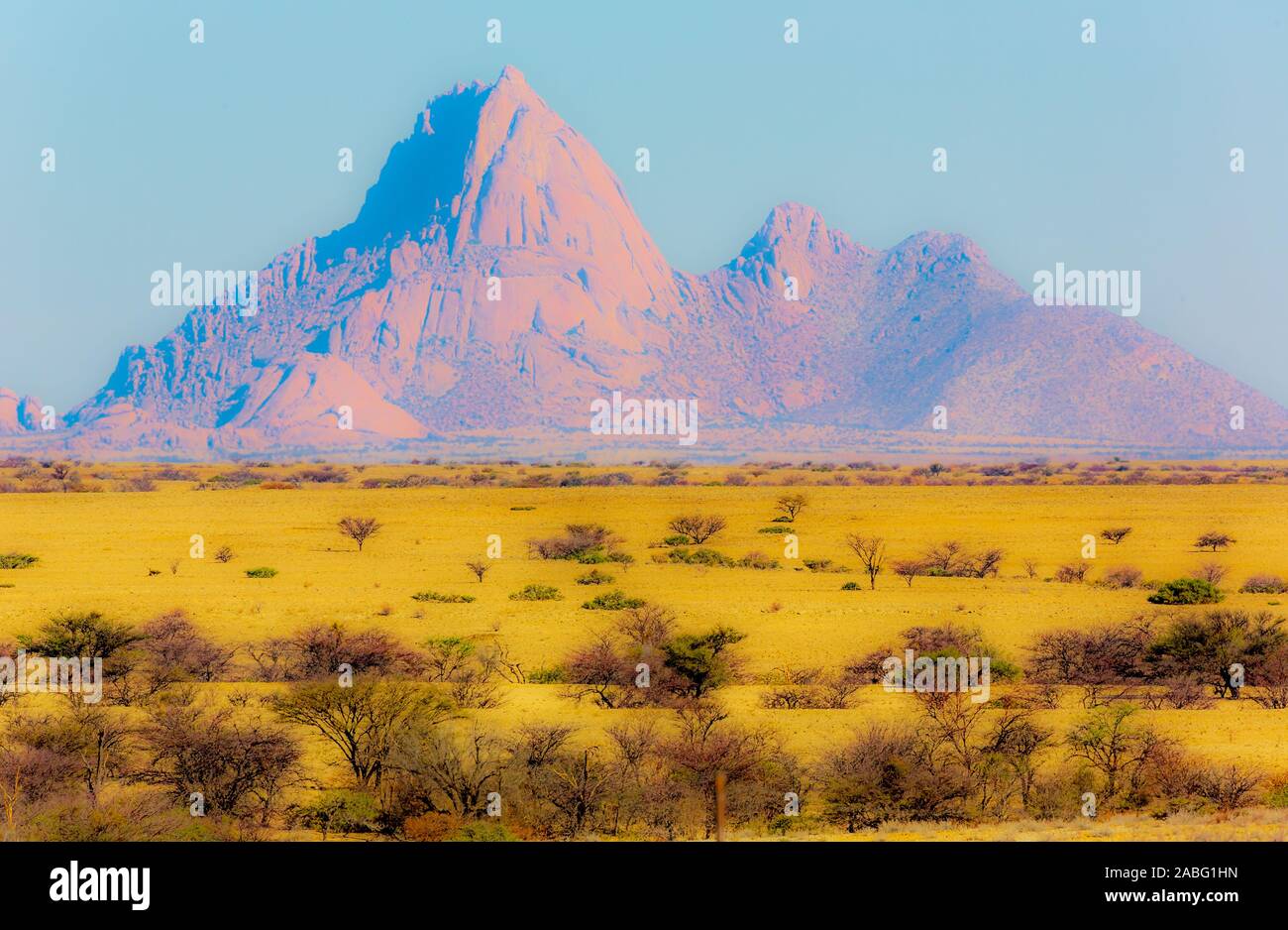 The Spitzkoppe landscape in Namibia Stock Photo - Alamy