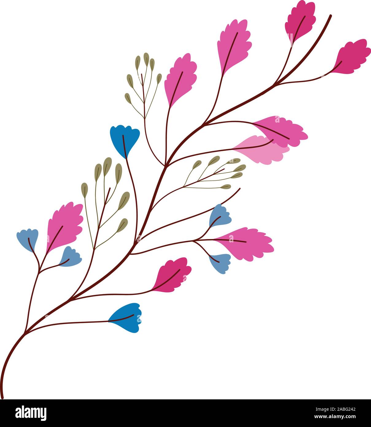 leaves drawing design, Plant floral garden nature decoration ornament ...