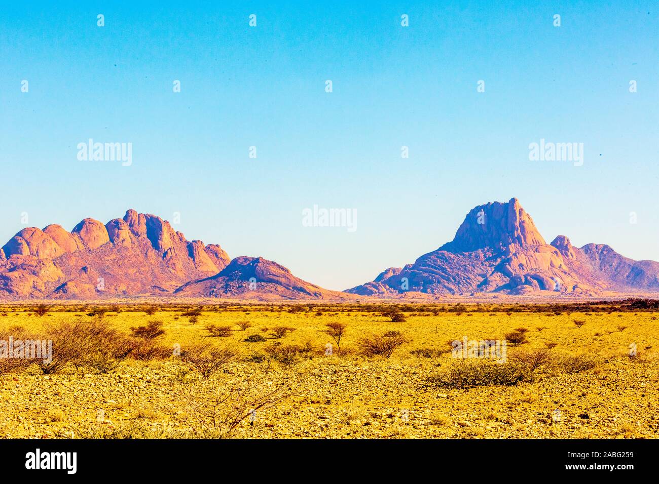 The Spitzkoppe landscape in Namibia Stock Photo - Alamy