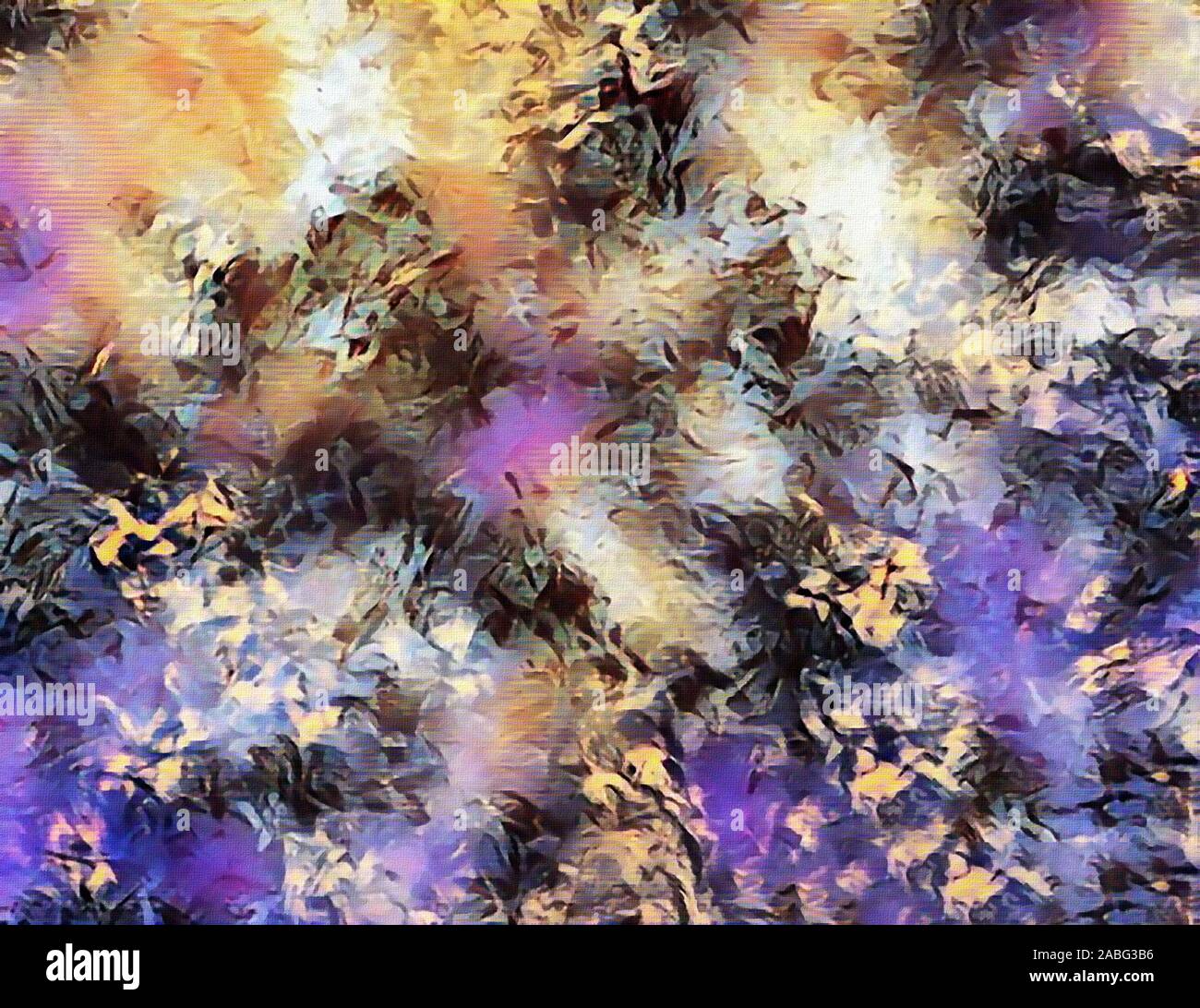 Abstract pattern. Brush strokes. 3D rendering Stock Photo - Alamy