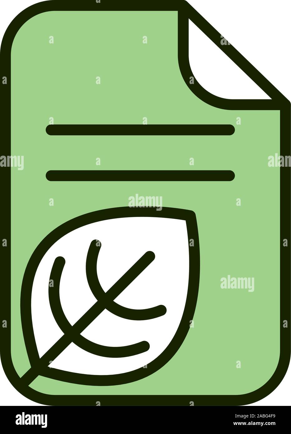 paper environment ecology line and fill vector illustration Stock ...