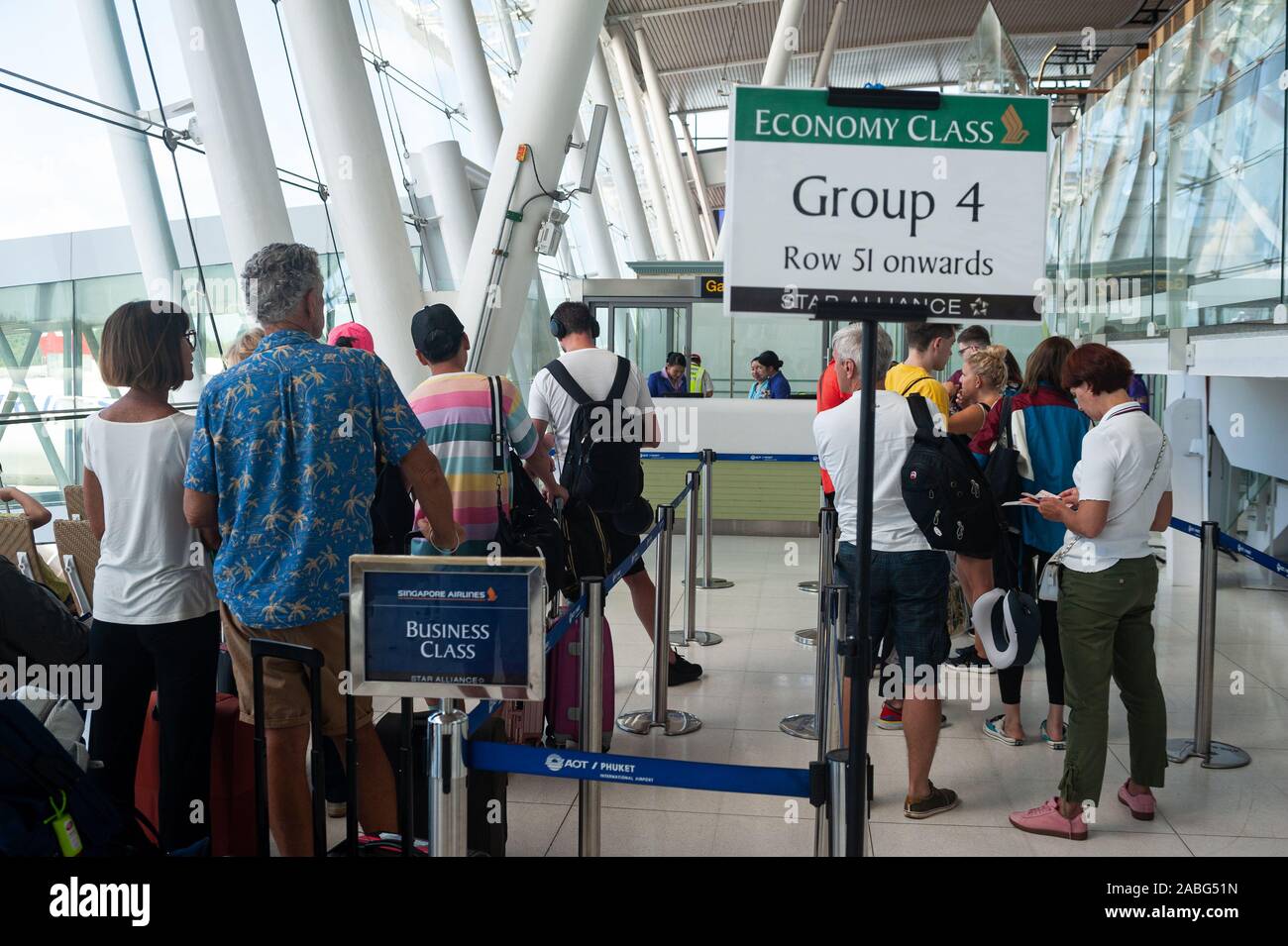 Airport Boarding Line