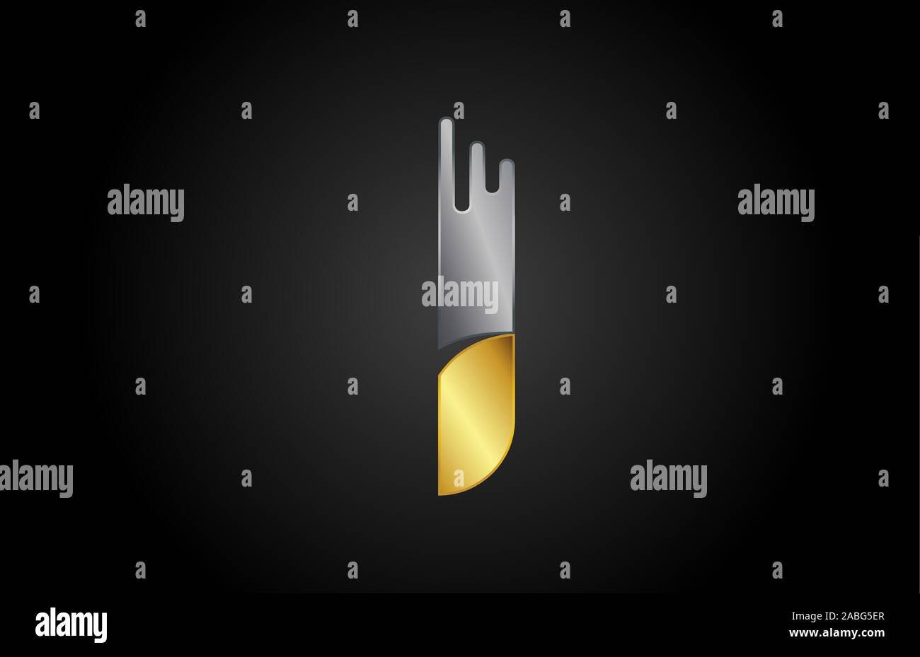 silver gold creative number 1 logo icon for company design. Suitable as ...