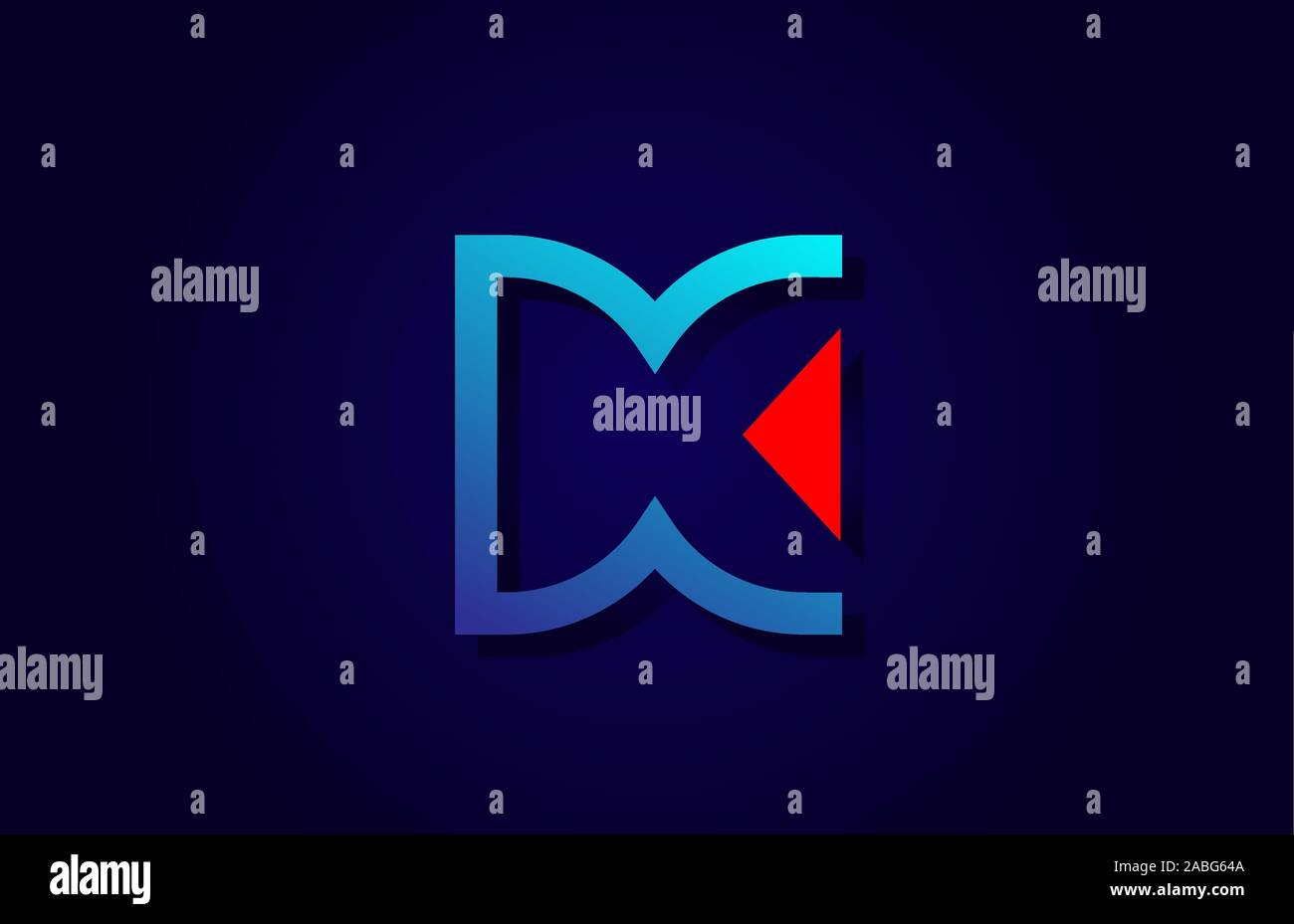 red and blue letter H alphabet logo design icon for business. Suitable ...