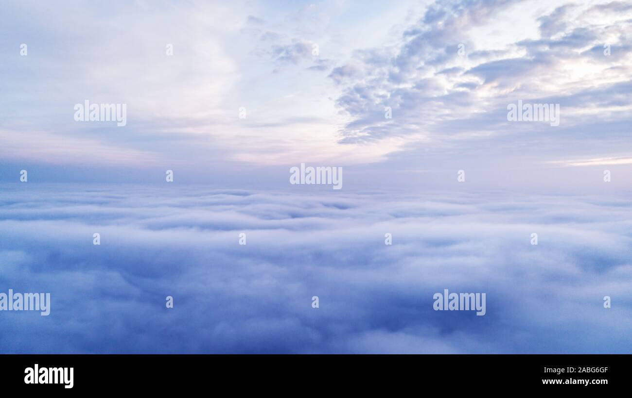 Aerial view flying over thick hi-res stock photography and images - Alamy