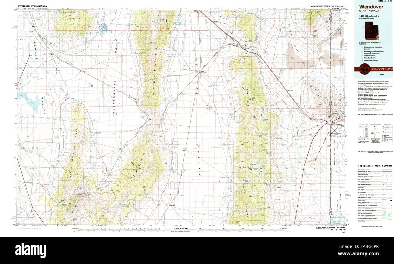 Map of wendover hi-res stock photography and images - Alamy
