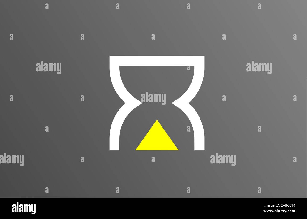 grey white yellow letter X alphabet logo design icon for company ...