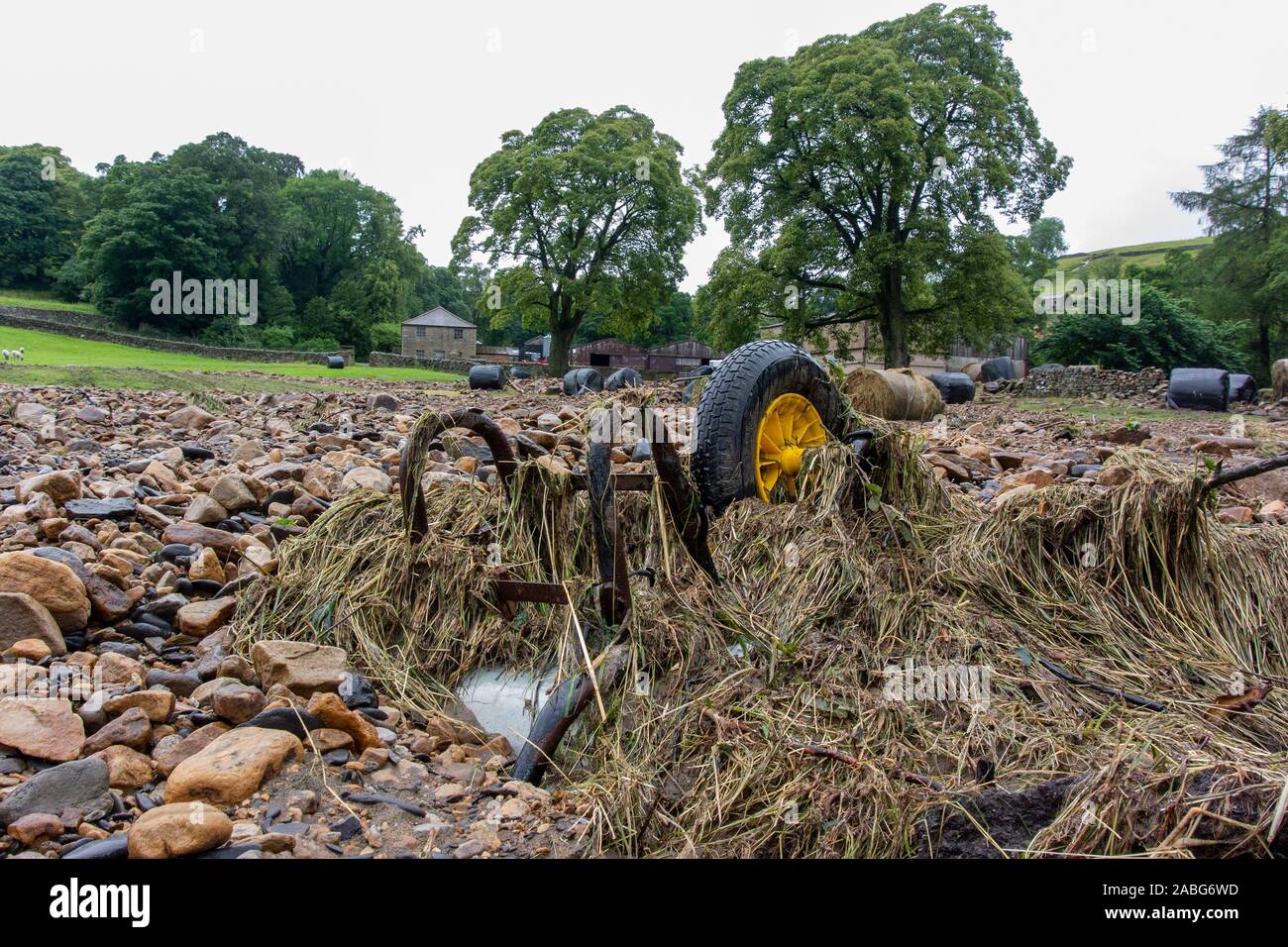 Farm in Arkengarthdale, North Yorkshire, severely damaged by flash ...