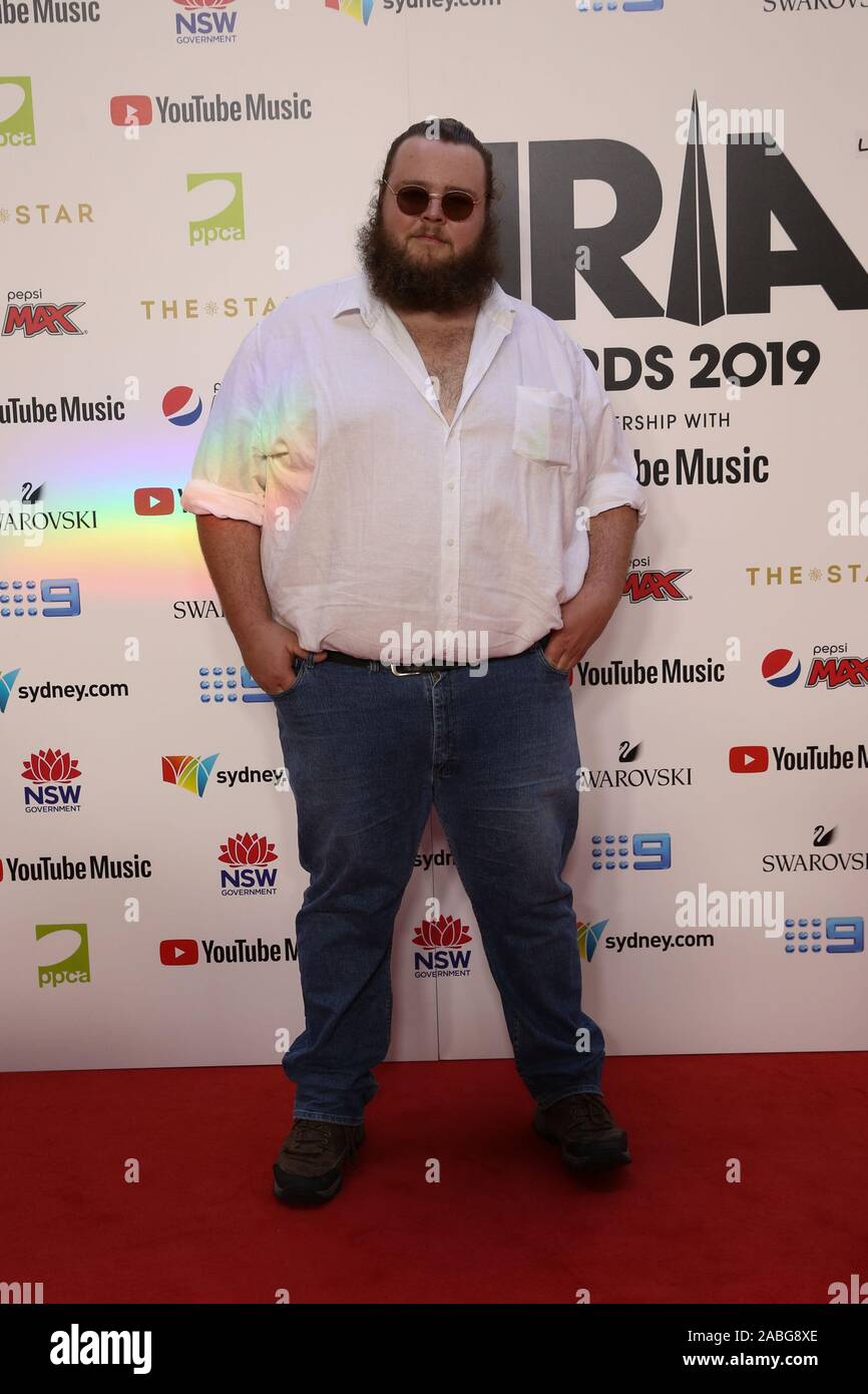 November 27, 2019: BRAD COX arrives for the 33rd Annual ARIA Awards ...