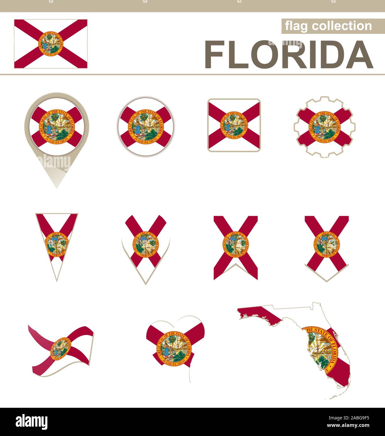 Usa state flag icons hi-res stock photography and images - Alamy