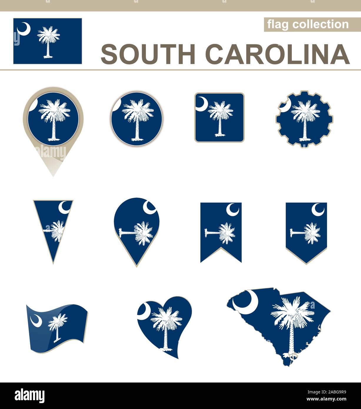 South carolina state shape Stock Vector Images - Alamy