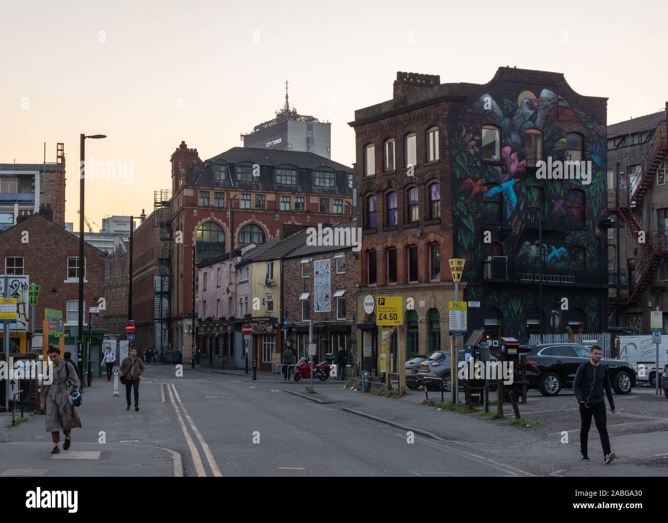 Faraday Street Mural Stock Photo - Alamy
