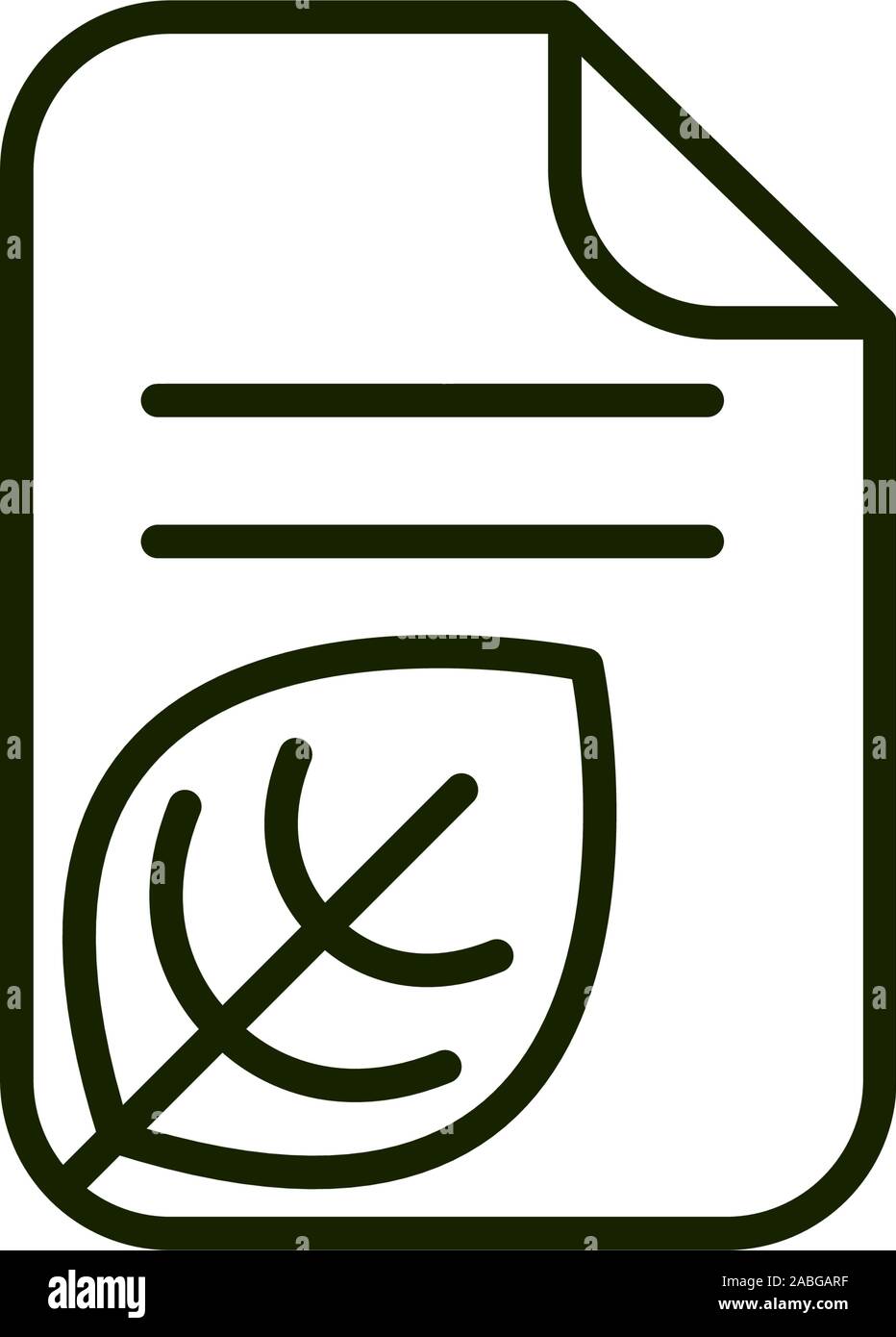 paper environment ecology line and fill vector illustration Stock ...