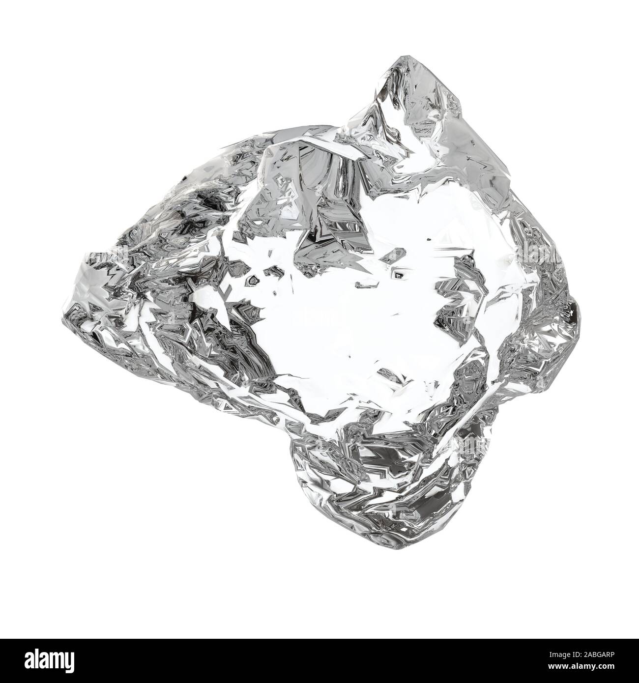 abstract noisy circular shape on white background with strange physical ...