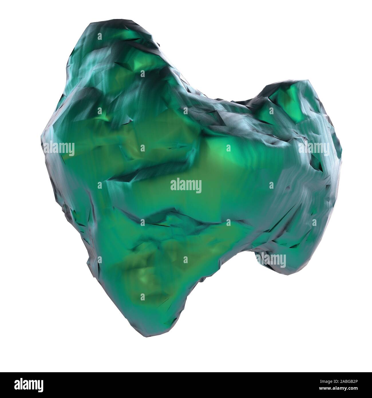 abstract noisy circular shape on white background with strange physical ...