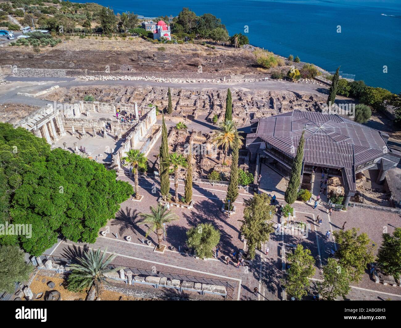View of sea of galilee from capernaum hi-res stock photography and ...