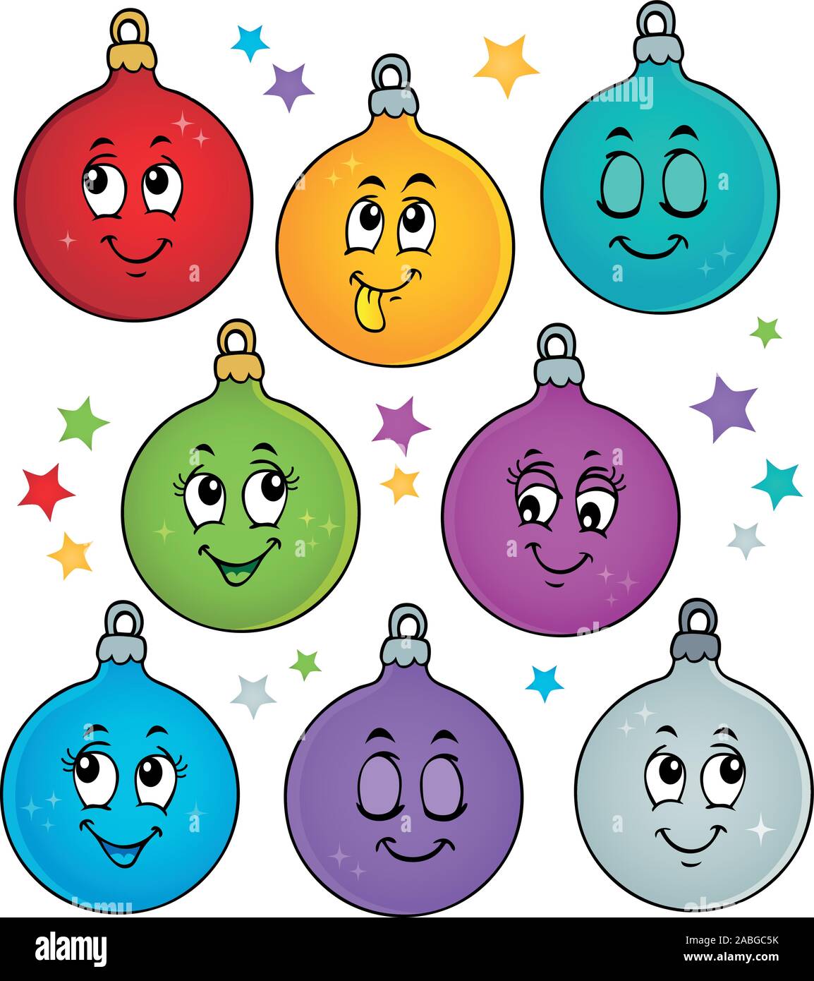 Happy Christmas ornaments theme image 1 - eps10 vector illustration ...