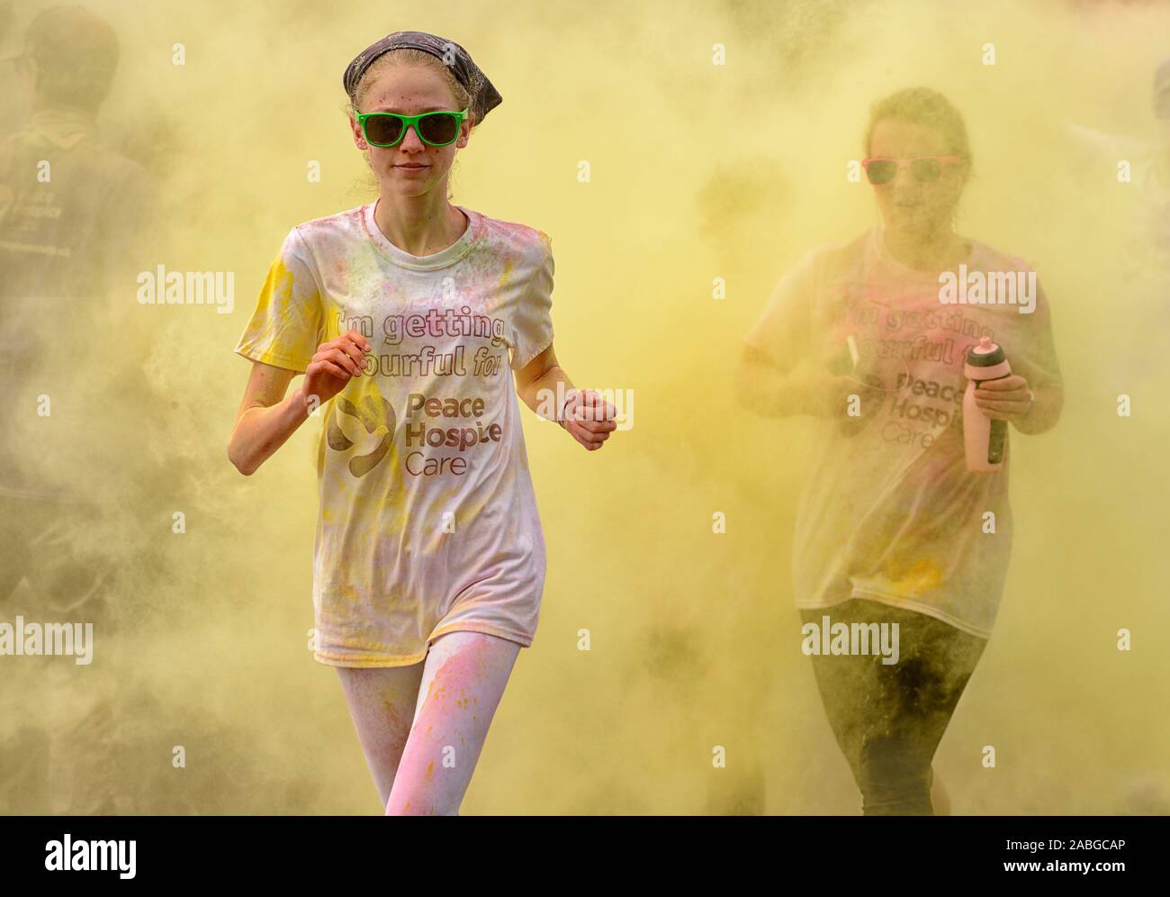 Watford Colour Fun Run Stock Photo - Alamy