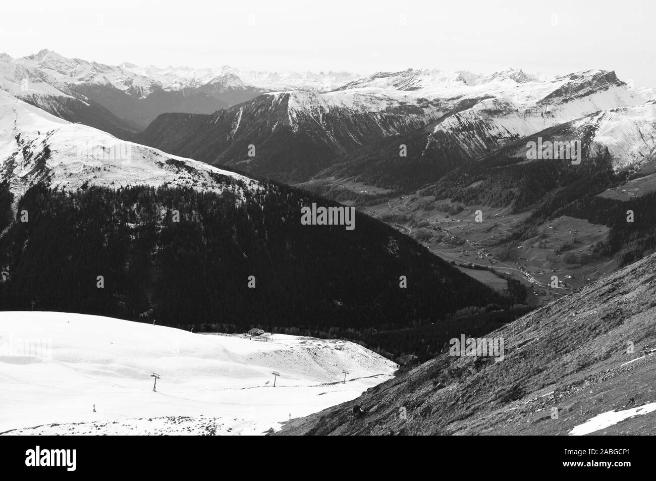 Swiss Alps: Due to the global climate change and the melting permafrost ...