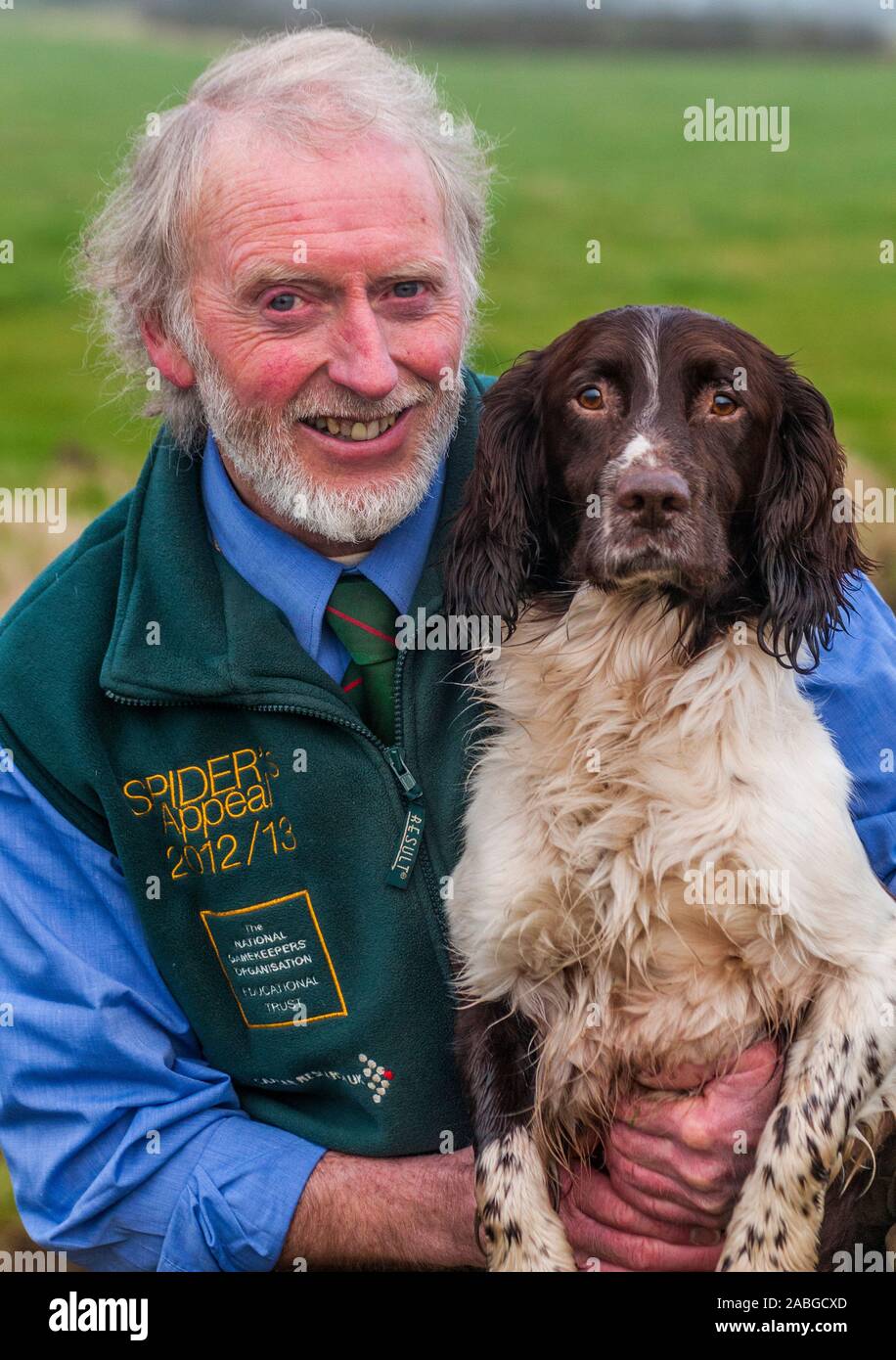 BARRY ATKINSON with his English Springer Spaniel called Spider. After a ...