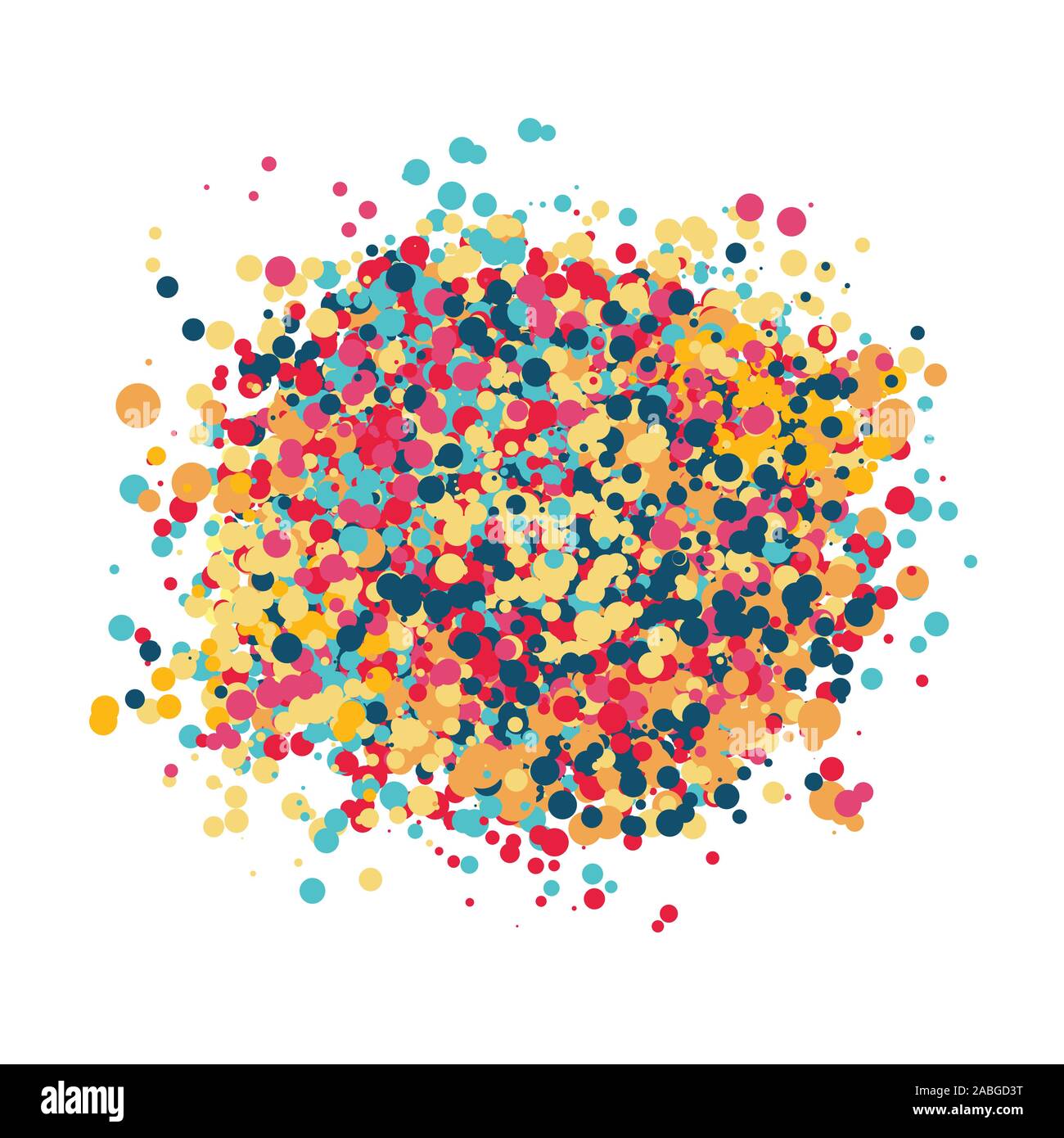 Vector confetti splash dots isolated burst colors Stock Vector Image ...