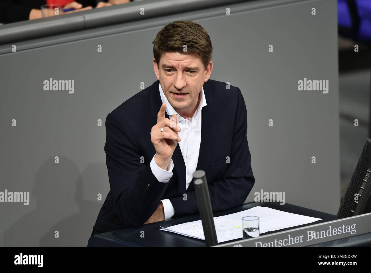 Berlin, Germany. 27th Nov, 2019. Michael Leutert (Linke), member of the ...