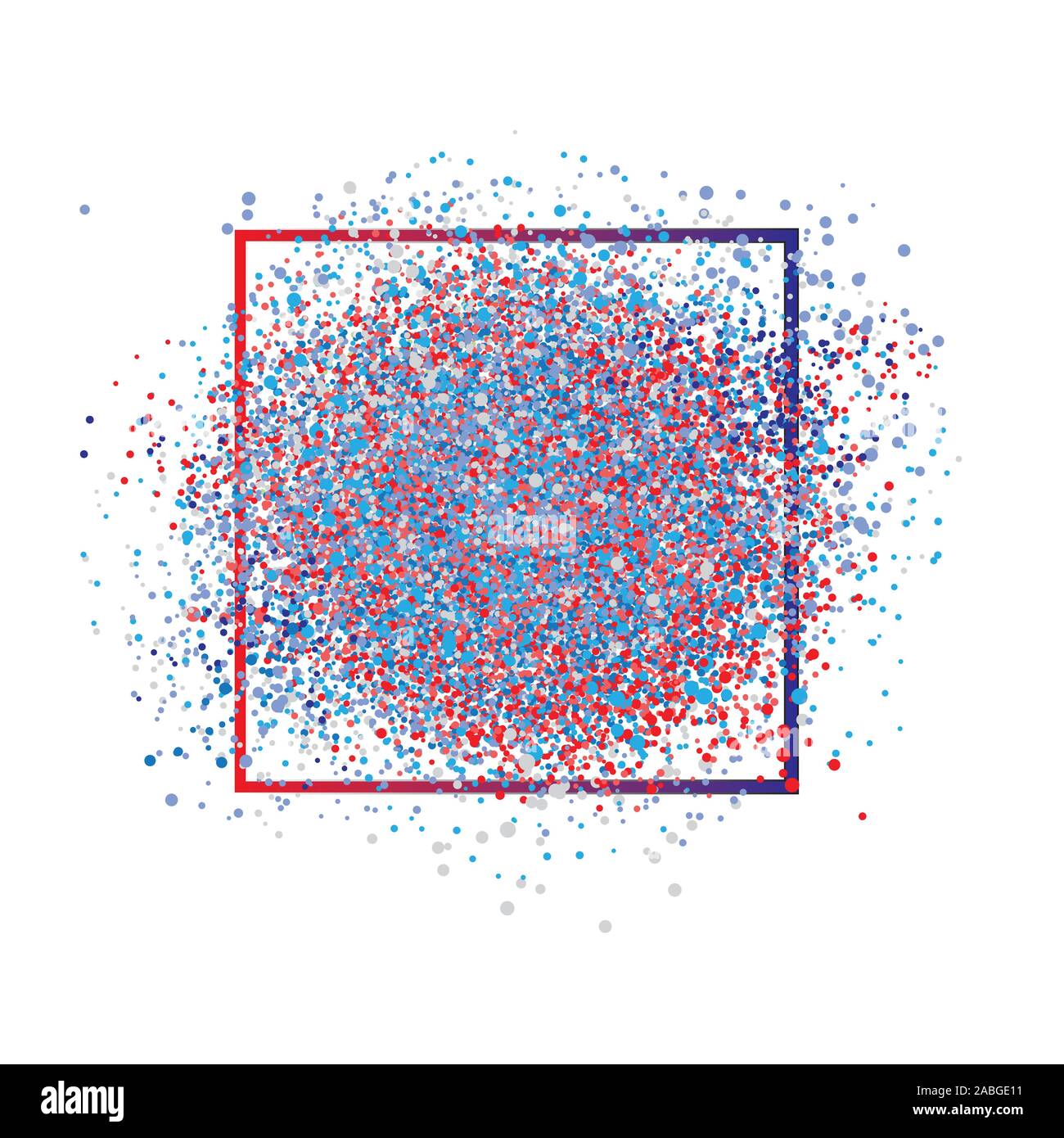 Vector confetti splash dots isolated burst colors Stock Vector Image ...