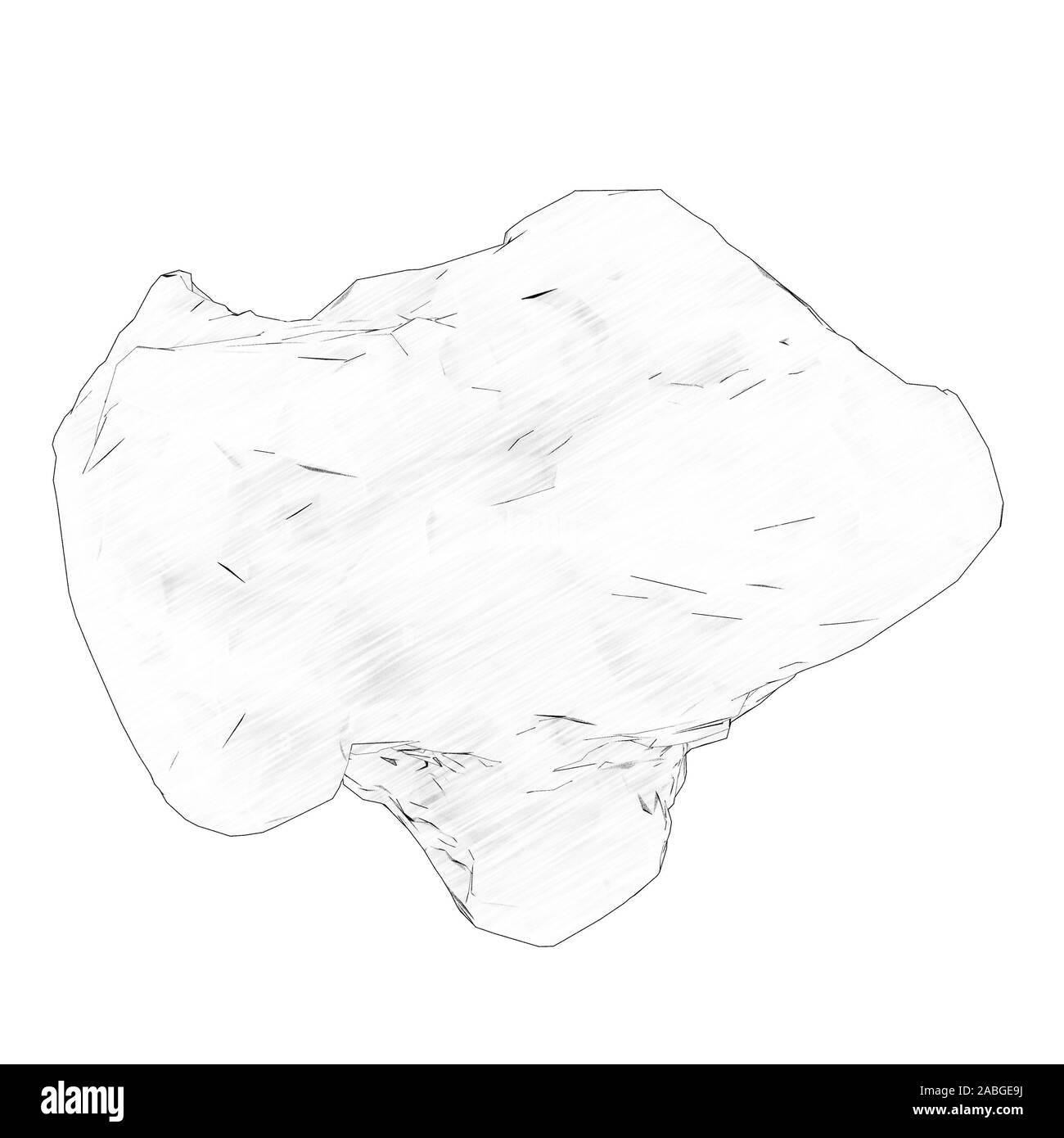 abstract noisy circular shape on white background with strange physical ...