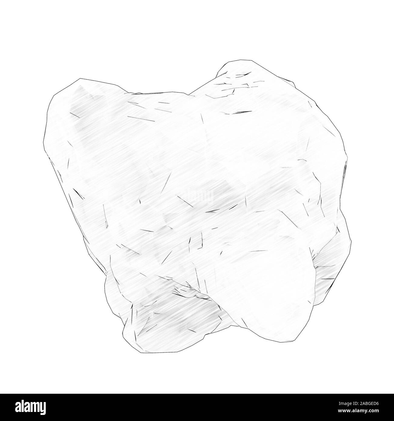 abstract noisy circular shape on white background with strange physical ...