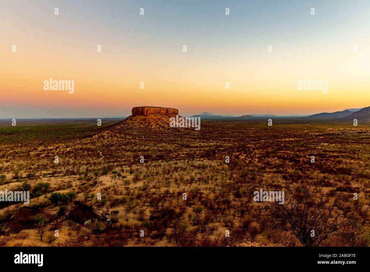 Sunset in Namibia, Africa Stock Photo - Alamy