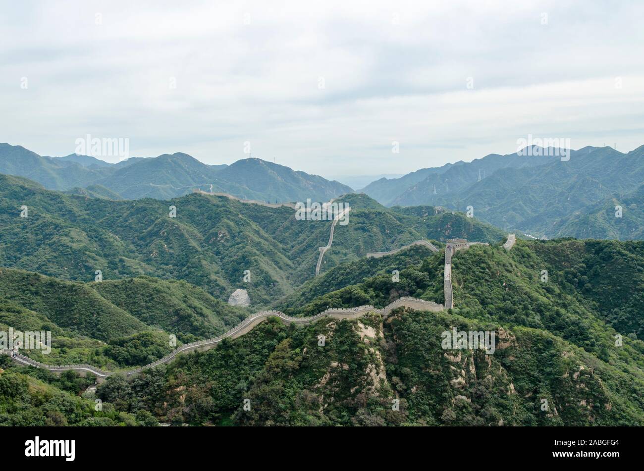 Great Wall of China, Badaling section Stock Photo - Alamy