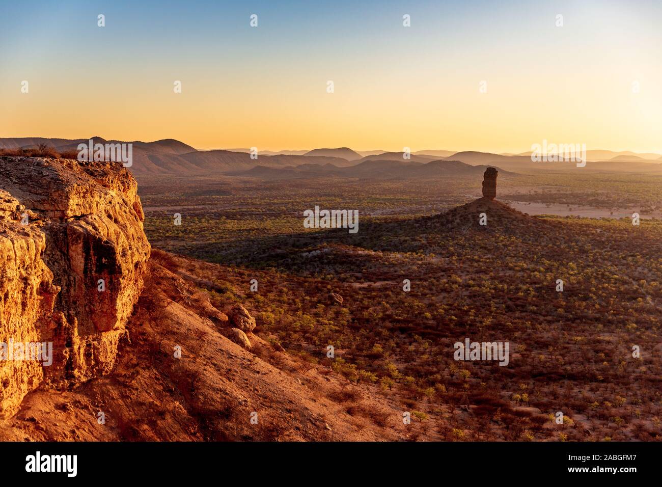 Sunset in Namibia, Africa Stock Photo - Alamy
