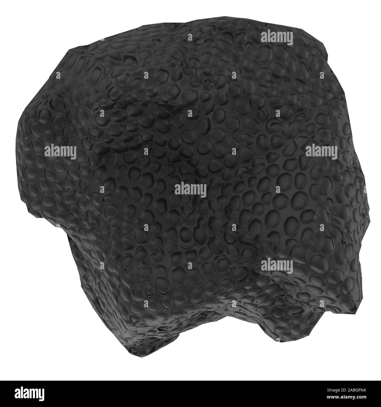 abstract noisy circular shape on white background with strange physical ...