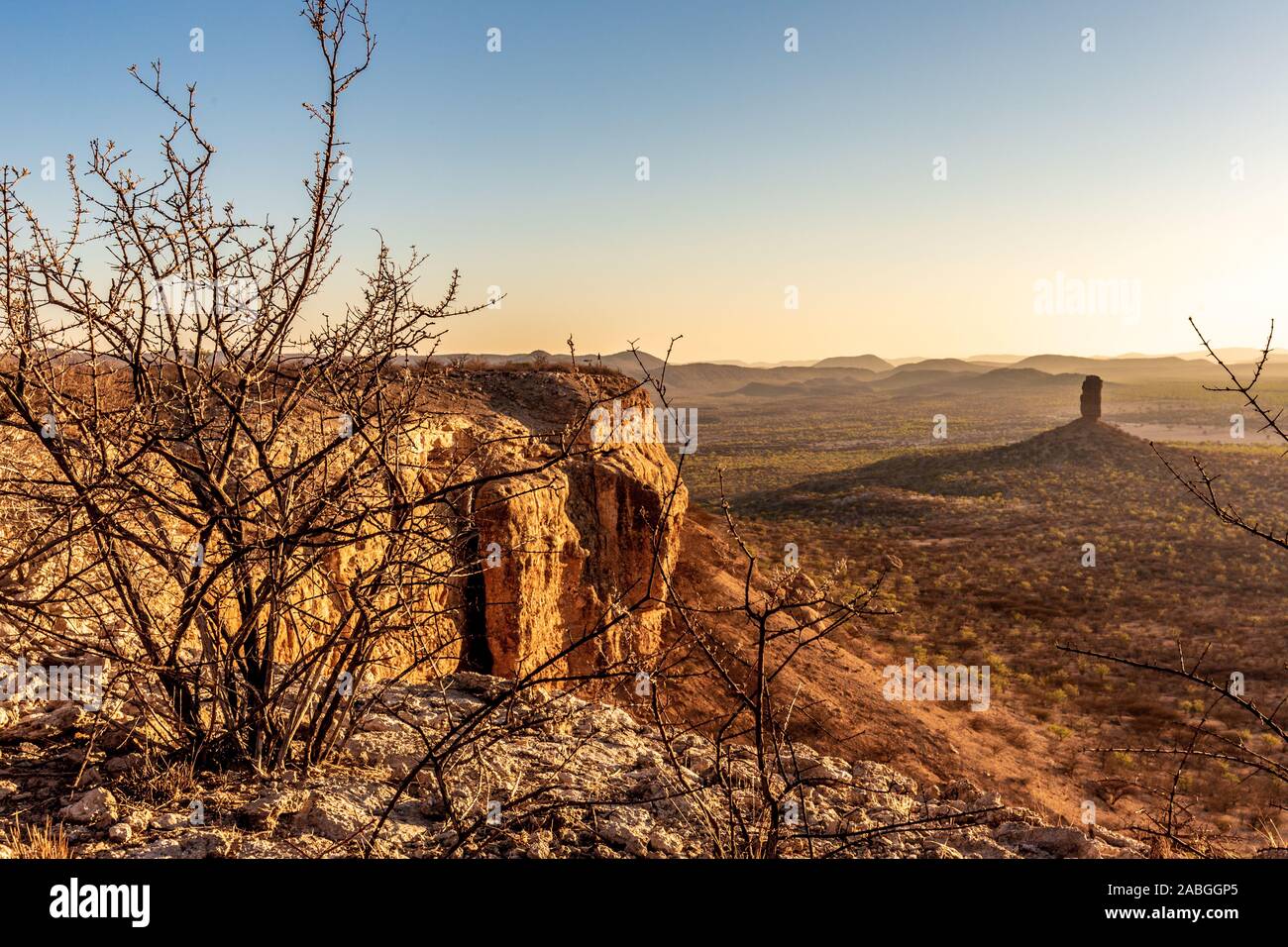 Sunset in Namibia, Africa Stock Photo - Alamy