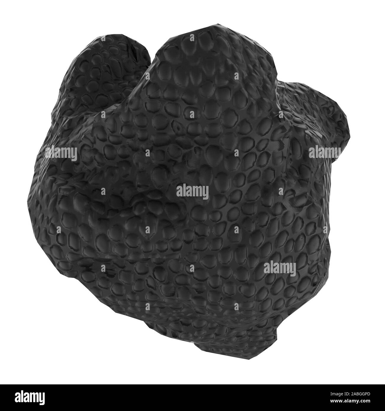 abstract noisy circular shape on white background with strange physical ...