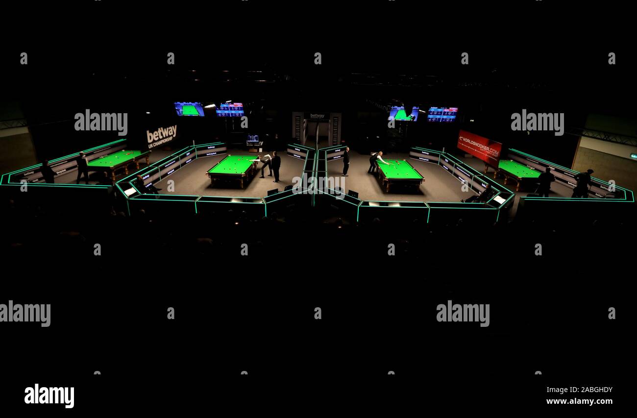 A general view of the main arena during day two of the Betway UK ...
