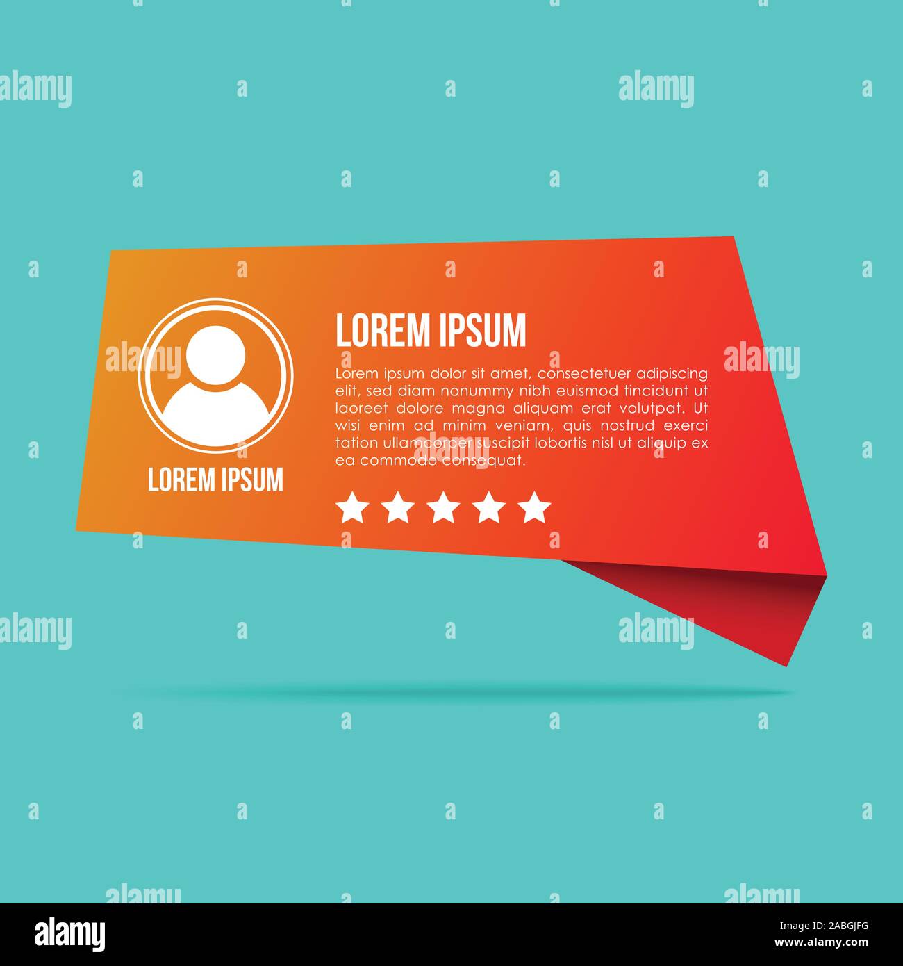 Creative testimonials template with different shapes. Testimonial ...