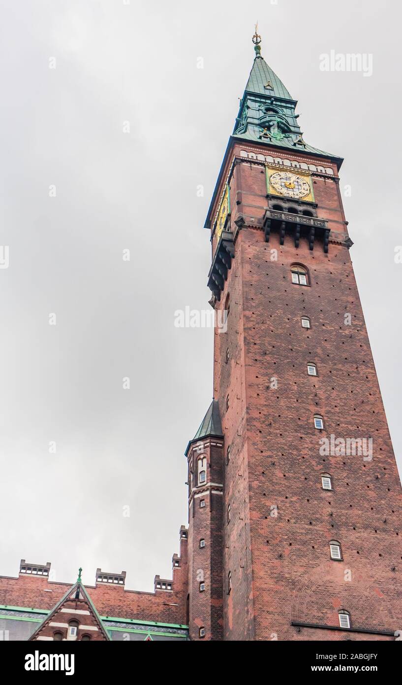Copenhagen radhus clock hi-res stock photography and images - Alamy