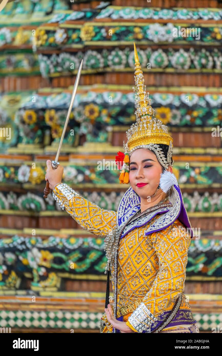 Bangkok, Thailand - November 03, 2018: Khon performance, Thai ...