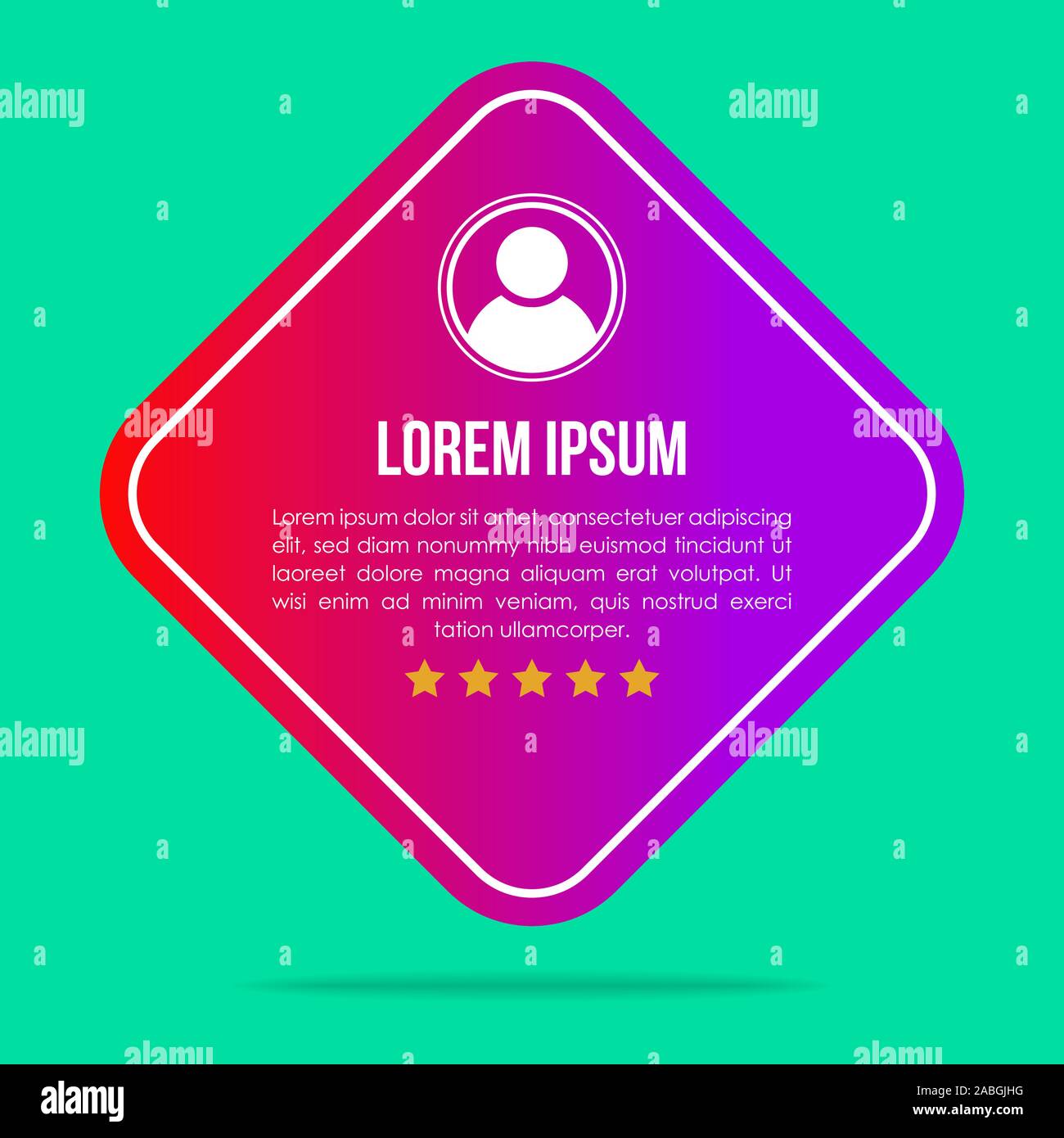 Creative testimonials template with different shapes. Testimonial ...