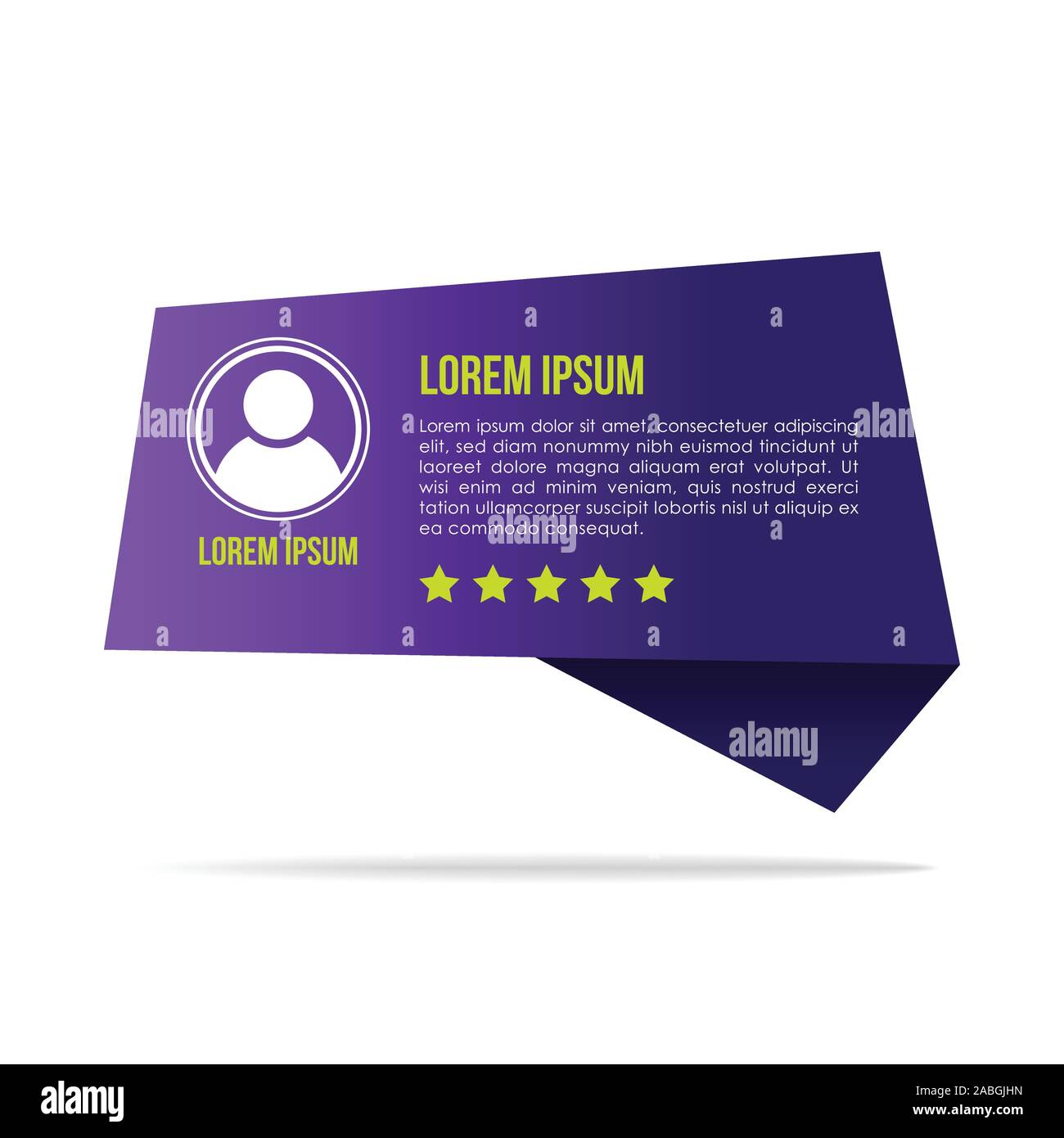 Creative testimonials template with different shapes. Testimonial ...