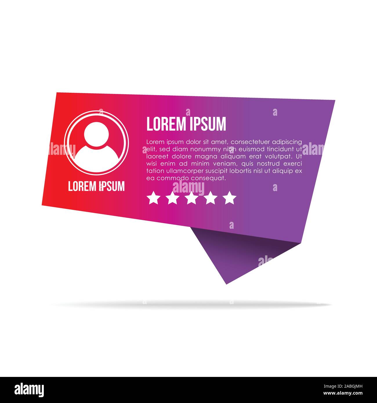 Creative testimonials template with different shapes. Testimonial ...