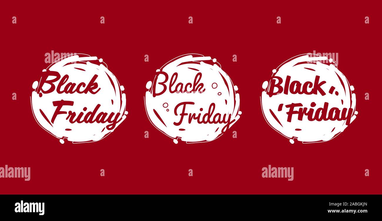Black friday stickers Stock Vector Images - Alamy